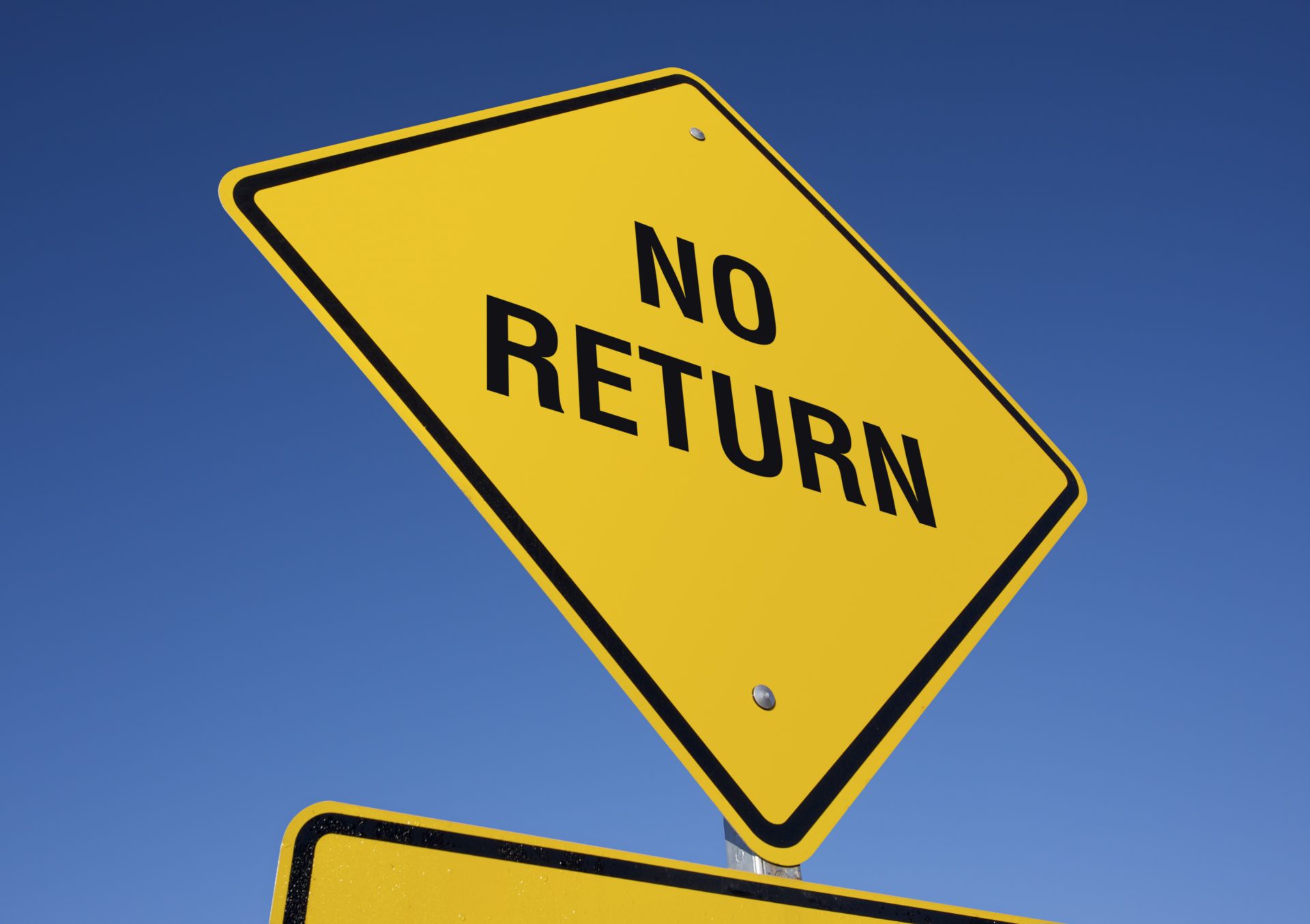 No return sign Full Voice Studios 